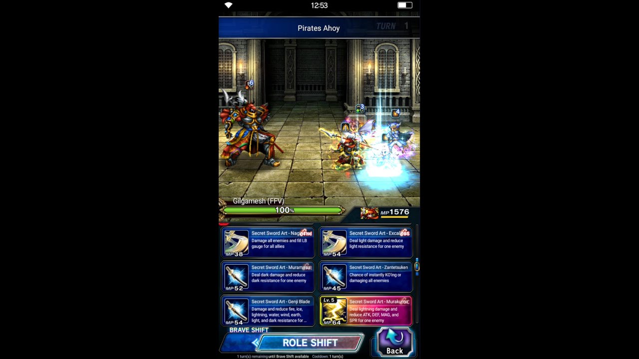 FFBE - Chronicle Battle: Gilgamesh (All Missions, Faris Clear) - YouTube