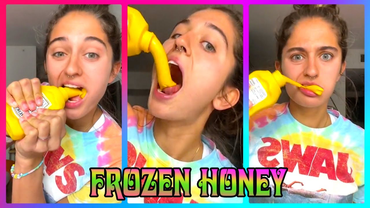 🌈🍀 Satisfying Frozen Honey 🍯💛💚💝 Frozen Honey Jelly Recipe Tiktok ...