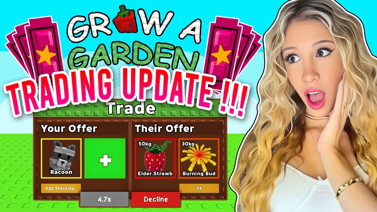 NEW GROW A GARDEN TRADING UPDATE... *TRADING WITH YOU GUYS* - YouTube