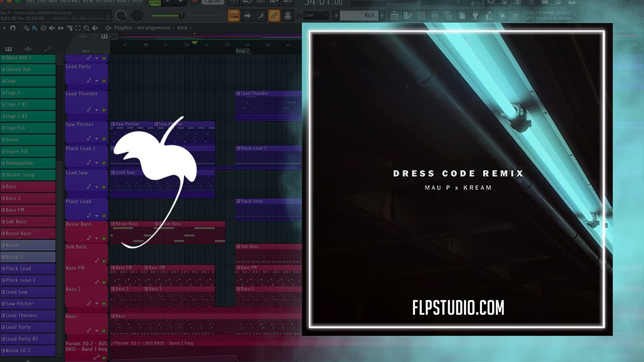Mau P - Dress Code (KREAM Remix) (FL Studio Remake) - YouTube