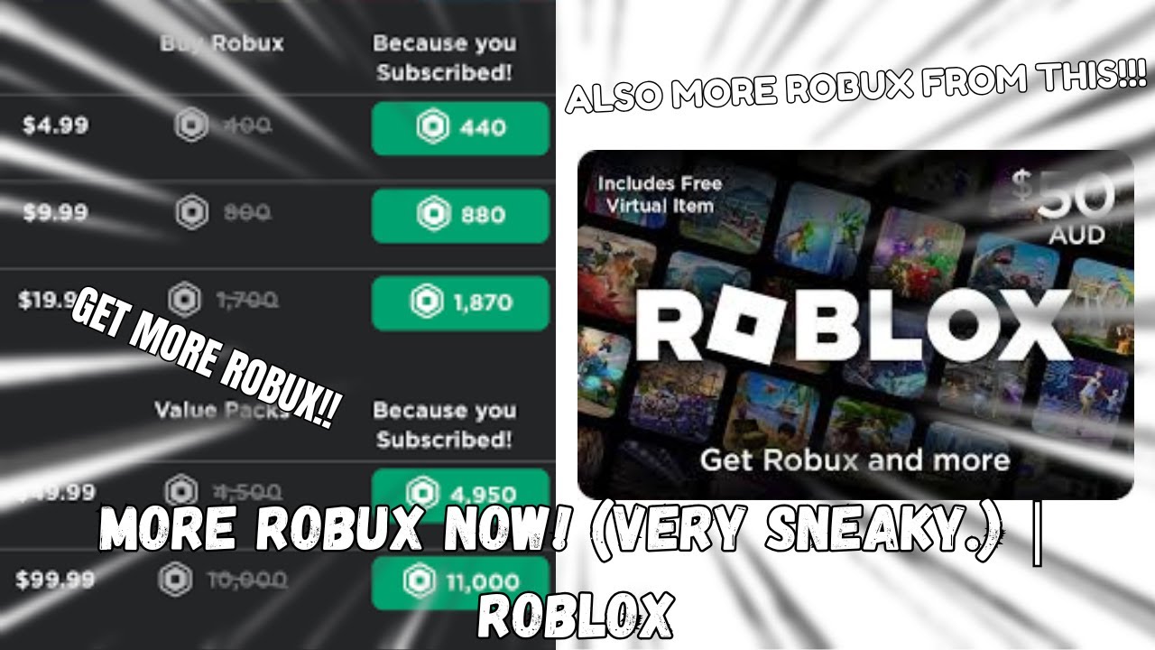 More Robux! | Roblox - YouTube