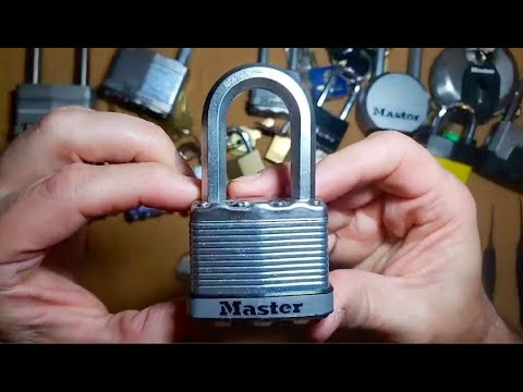 [40] Master Lock M5 Padlock Picked Open - YouTube