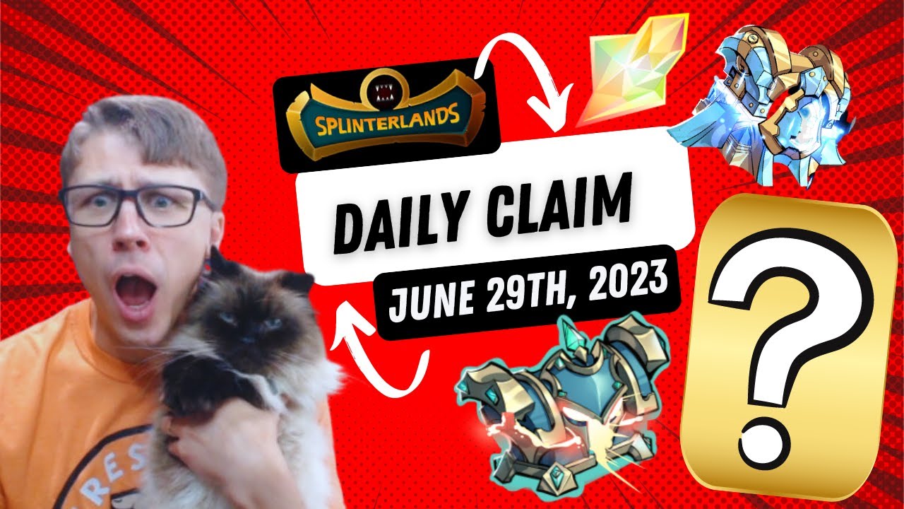 My Luck Level Is Over 9000! Splinterlands June 29th 2023 Daily Rewards Claim Opening - YouTube