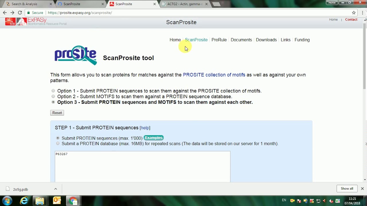 SCAN PROSITE #14th Video of the series Introduction to bioinformatics ...