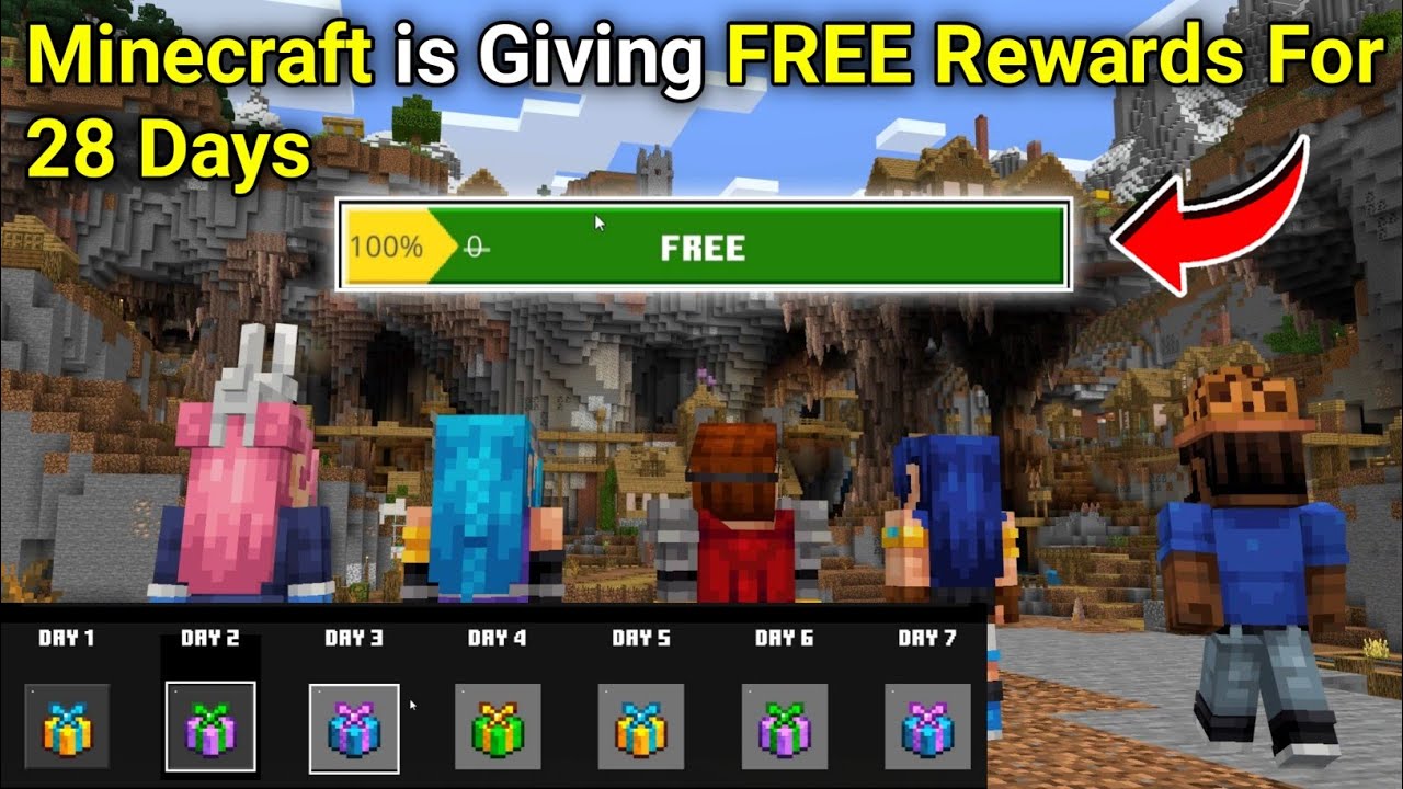 Minecraft is Giving FREE Rewards For 28 Days | Minecraft New Year’s ...
