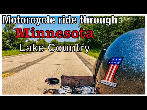 Motorcycle ride through Minnesota Lake County. - YouTube