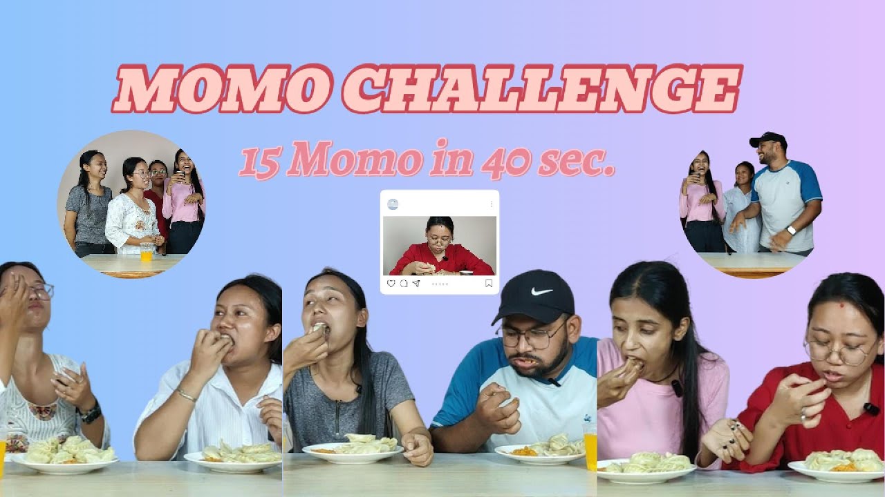 15 MOMO in 40 seconds??? || MOMO Challange || - YouTube