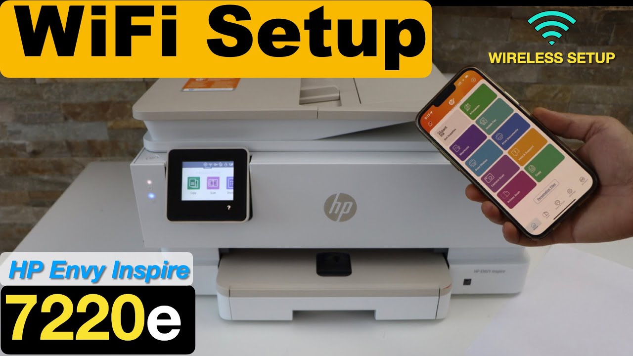 HP Envy Inspire 7220e WiFi Setup, Wireless Setup, Connect To Wireless ...