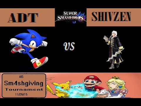 ADT (Sonic) vs Shivzen (Robin) - AI#5 - (11/26/2015) - Sm4sh - YouTube