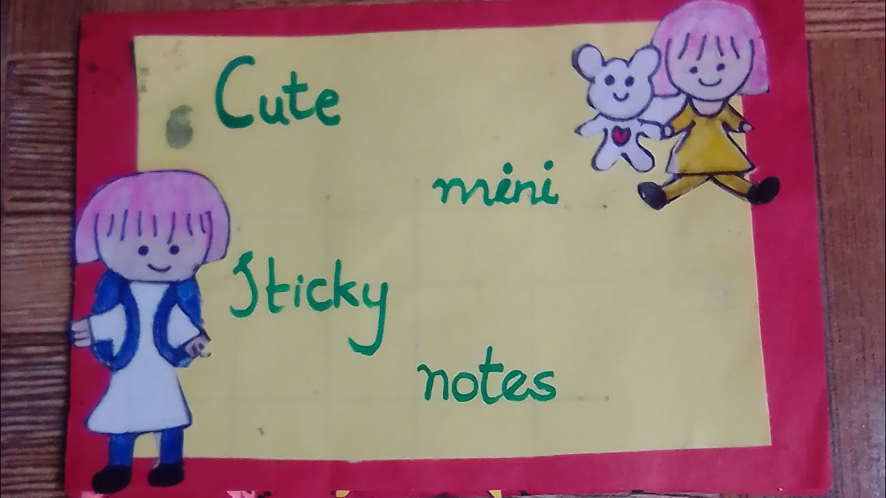 my cute mini sticky notes // school supplies... - YouTube