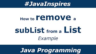 Java List Sublist