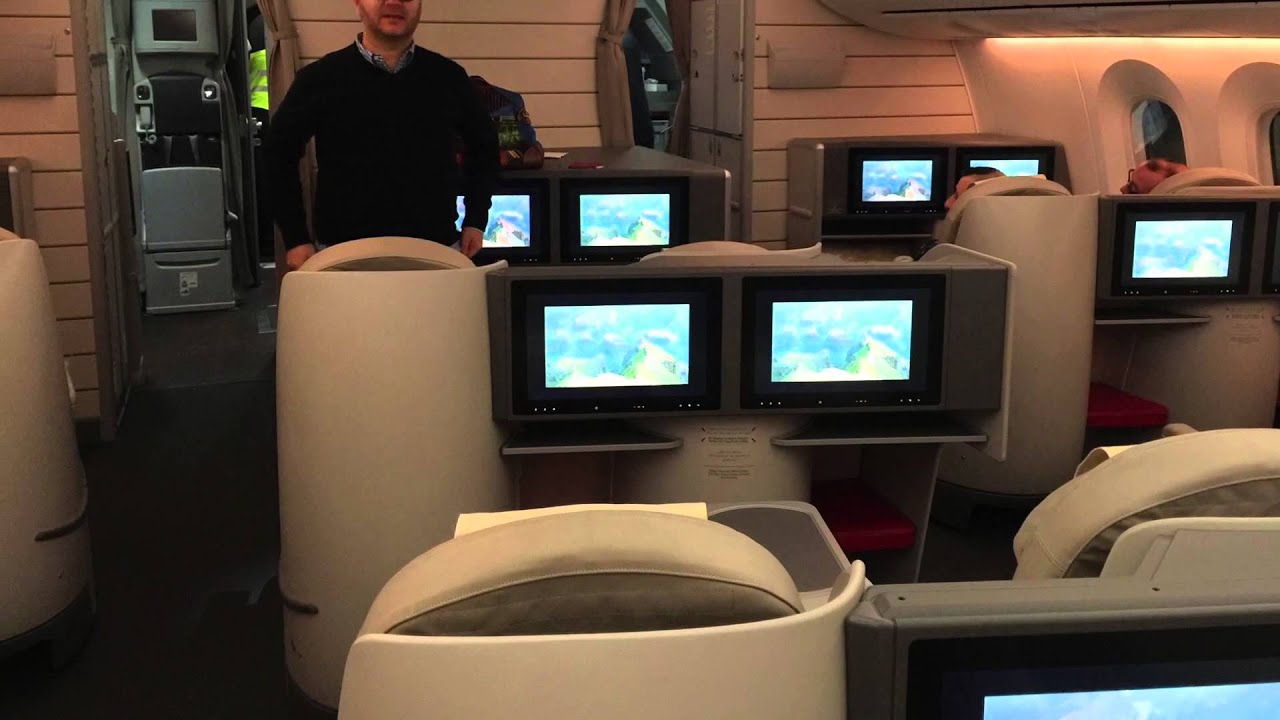 Royal Jordanian B787 Dreamliner Business Class / Crown Class - YouTube