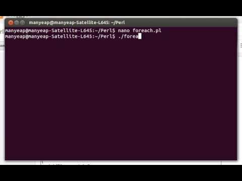 Perl Foreach Loop Example - YouTube