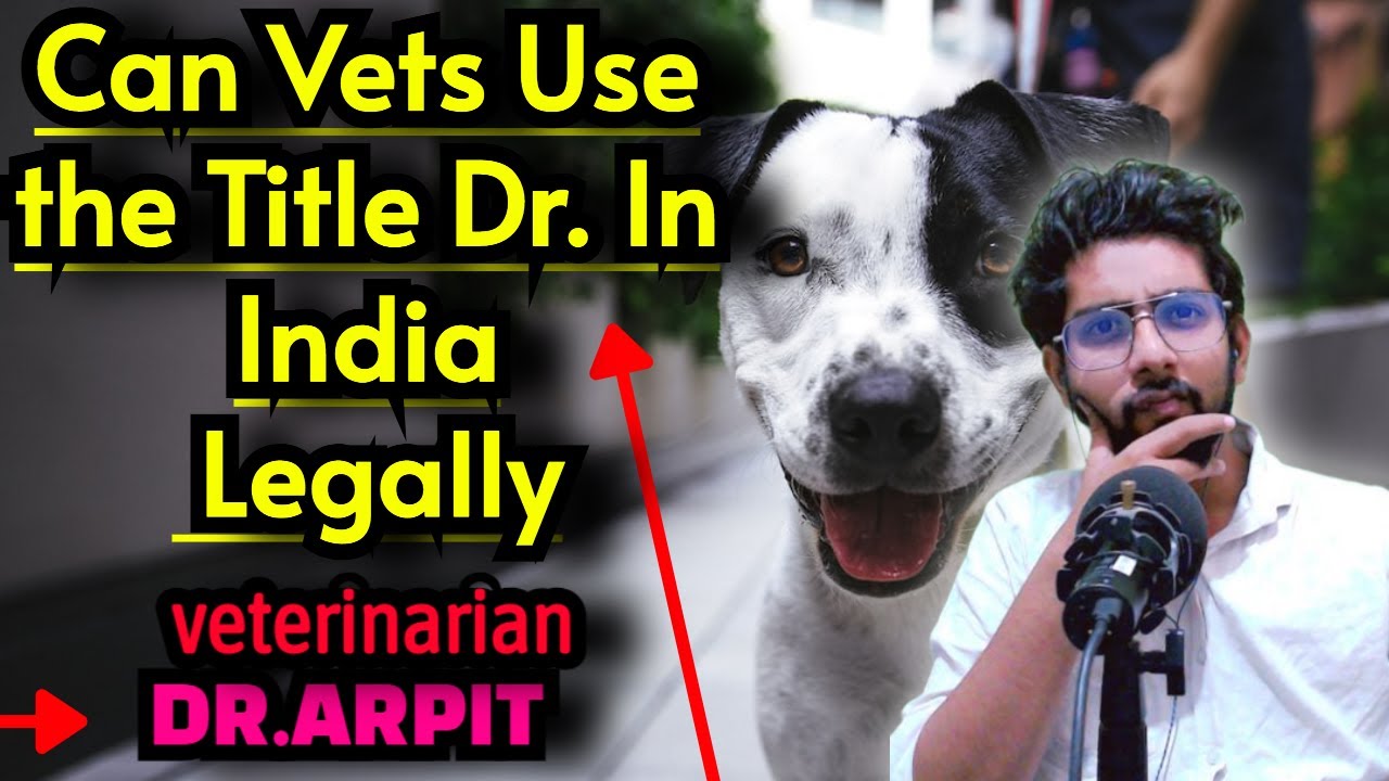 Can vets use the title Dr in India? veterinary doctor use the Dr ...