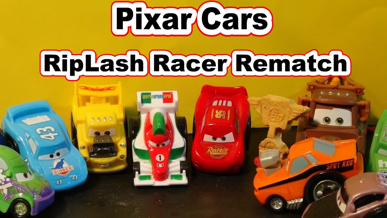 Pixar Cars Riplash Racer Re Match with Lightning McQueen, Funny Car ...