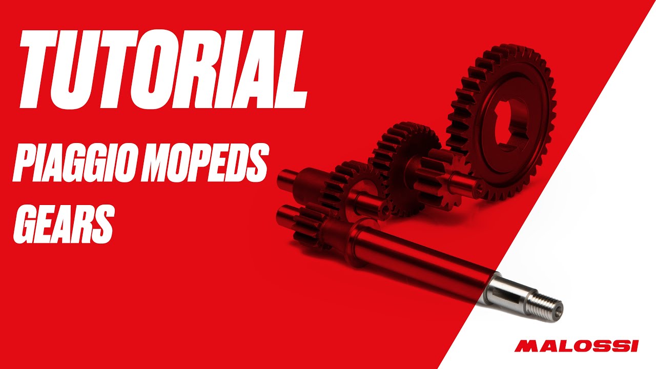 Tutorial montaggio ingranaggi ciclomotore Piaggio 50 cc - YouTube