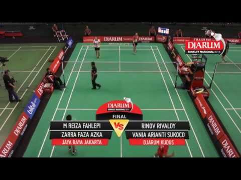 M. Reiza F/Zarra Faza (Jaya Raya Jakarta) VS Rinov Rivaldy/Vania Arianti (Djarum Kudus)