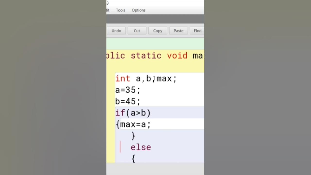 #java #icse #tenth #icsetenthjava Decision Making #IfStatement ifelse statement wap to find max ...