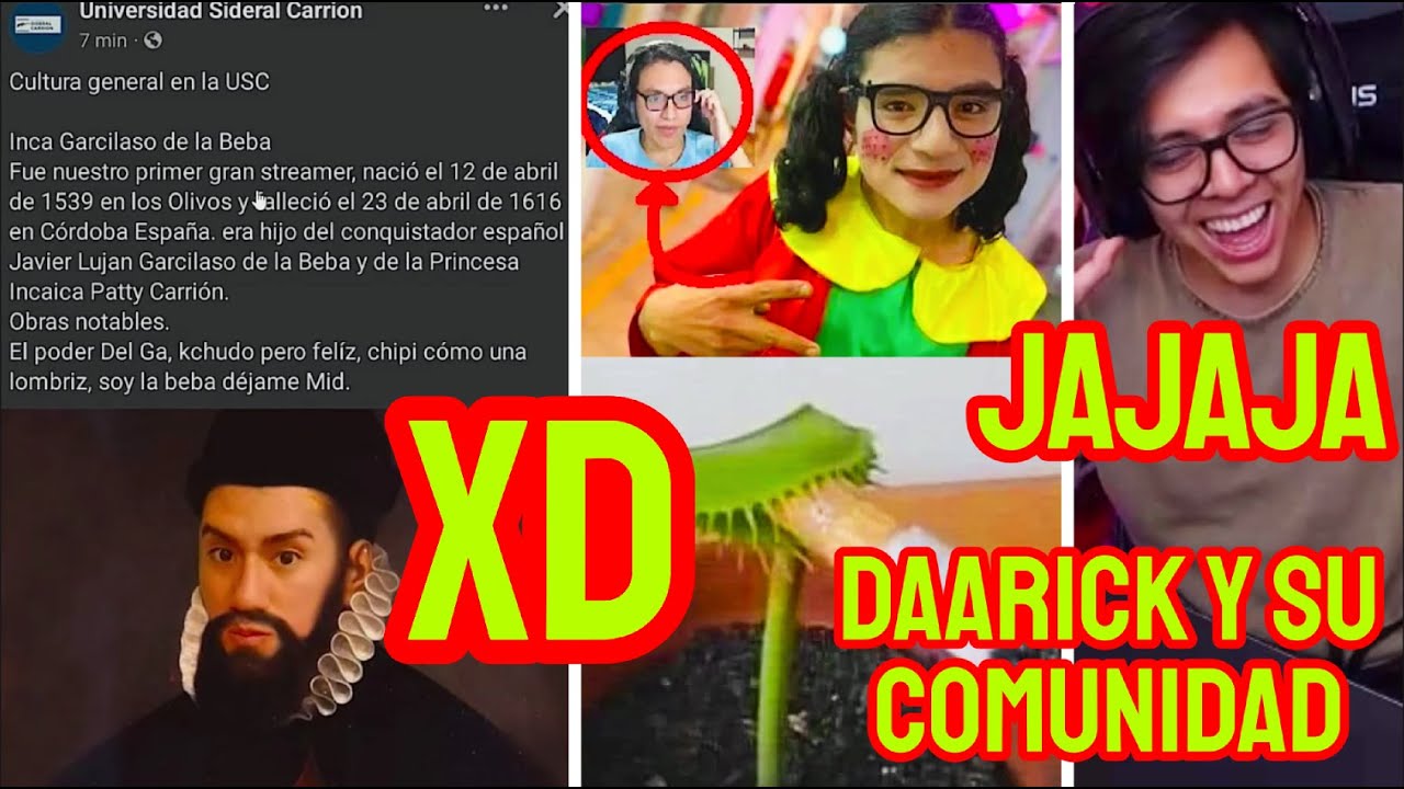 DAARICK MIRA SU COMUNIDAD Y SE KGA DE RISA POR VIDEO DE COMEDIA ...