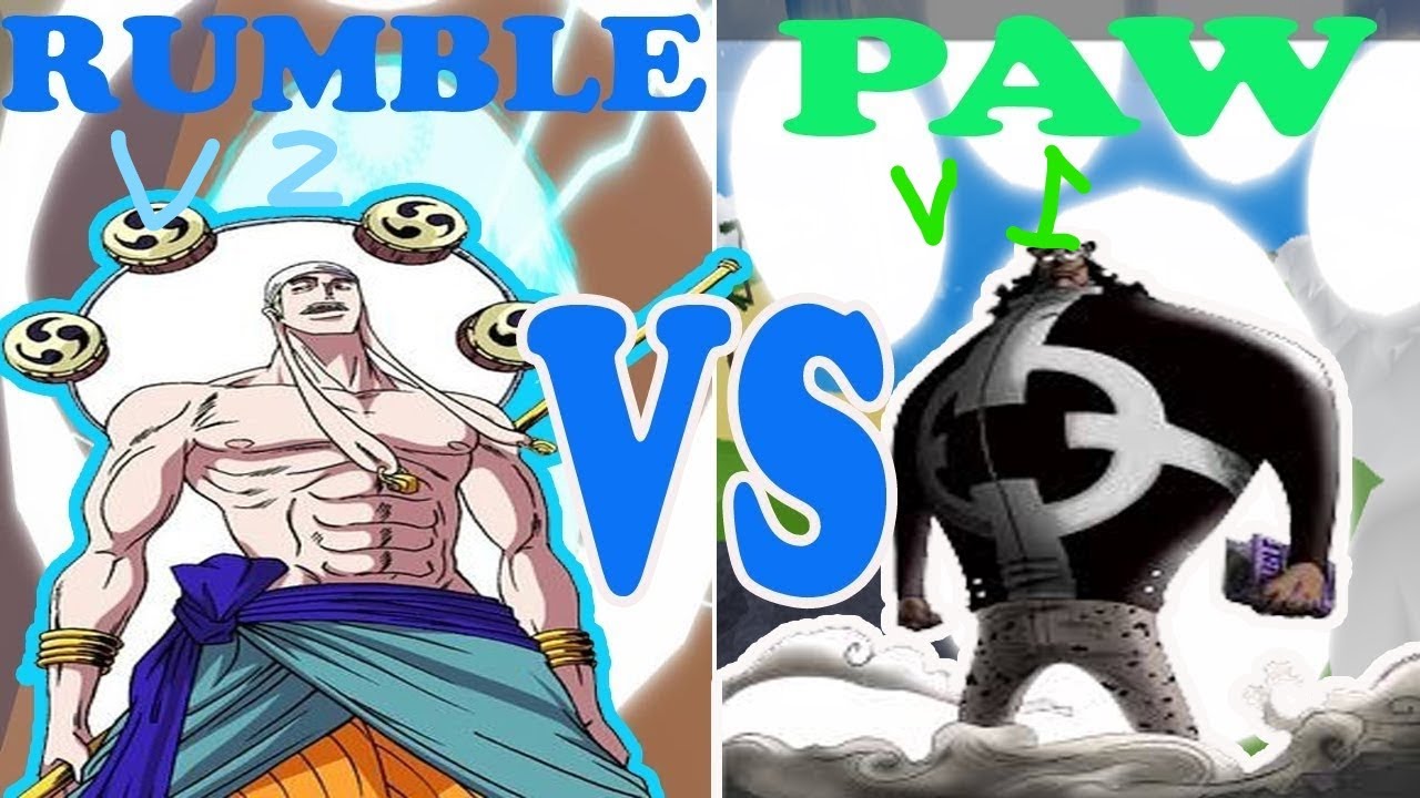 paw VS rumble V2 UPDATE 14 BLOX FRUIT - YouTube
