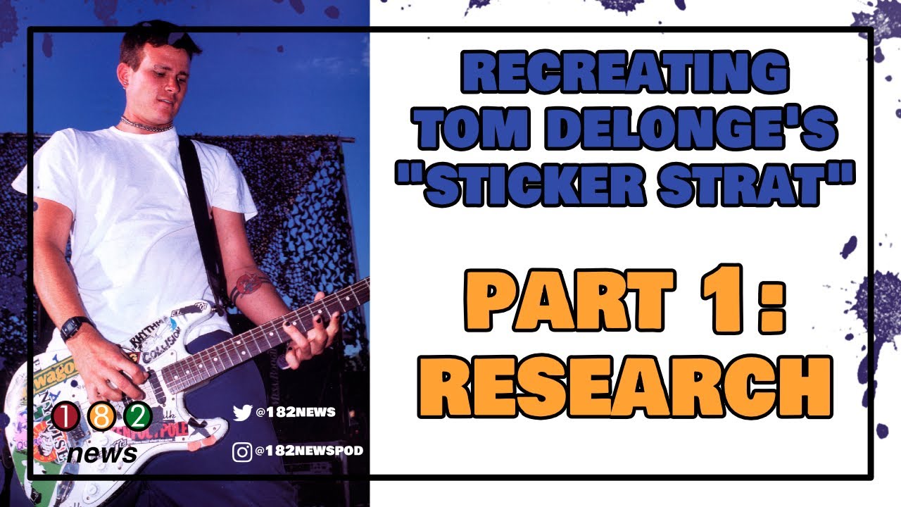 Recreating Tom DeLonge's Sticker Strat Part 1: Research - YouTube