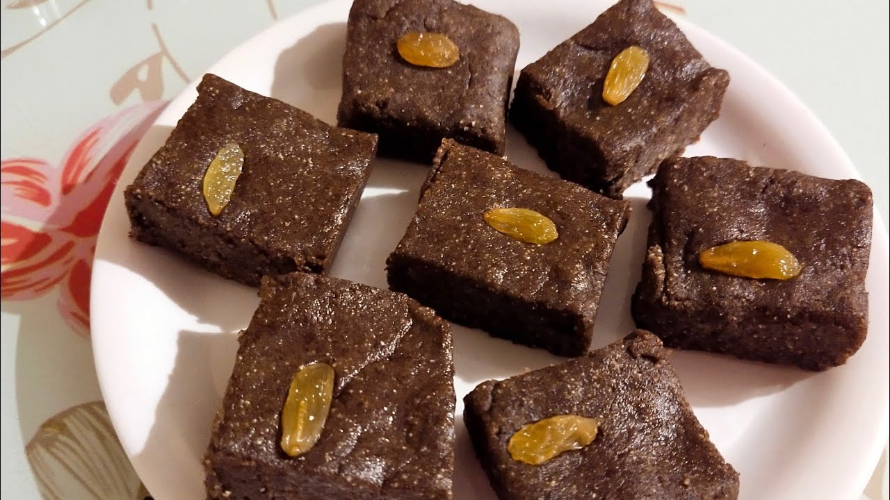 Healthy and Tasty Ragi Burfi Recipe । How to make ragi burfi । Savita ...