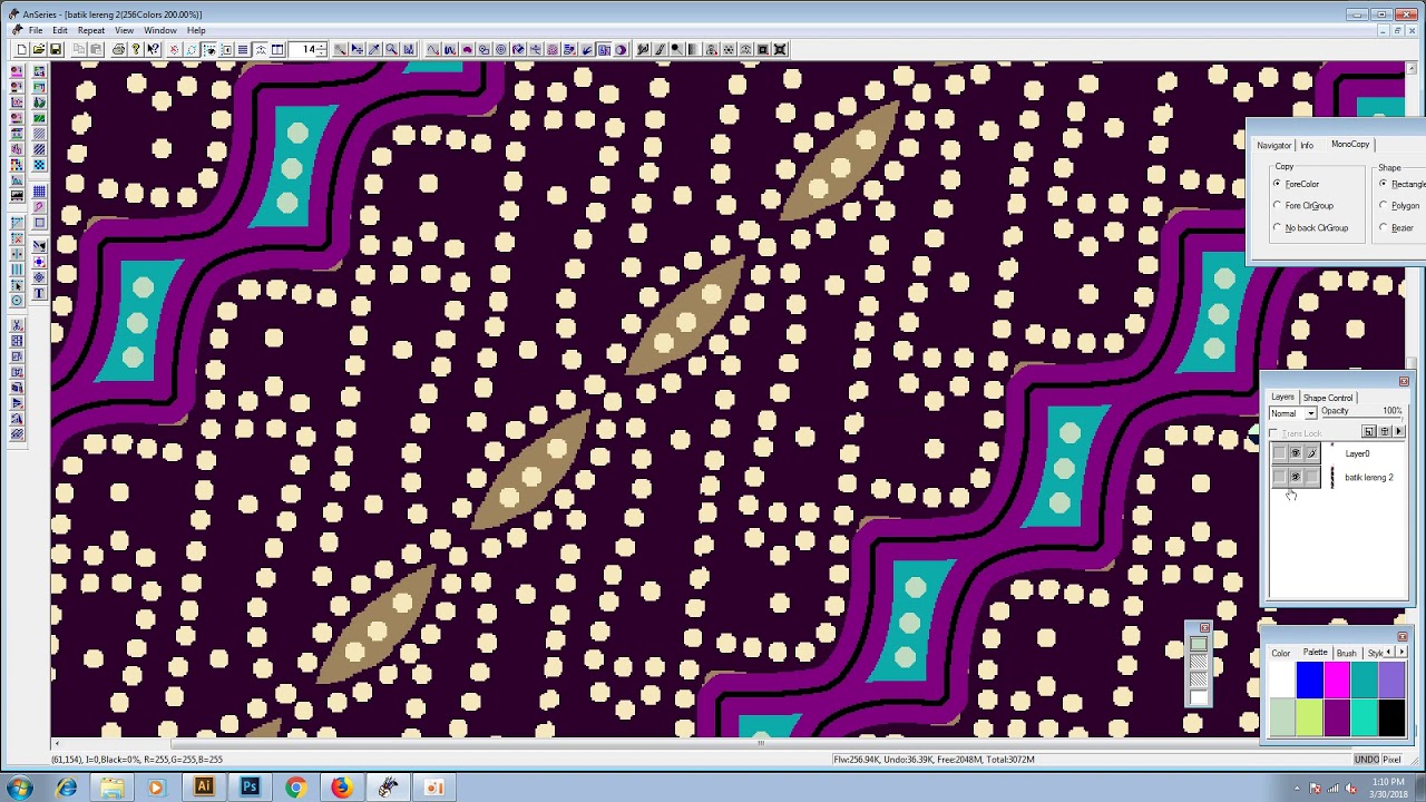 Tutorial Anseries Batik lereng - YouTube