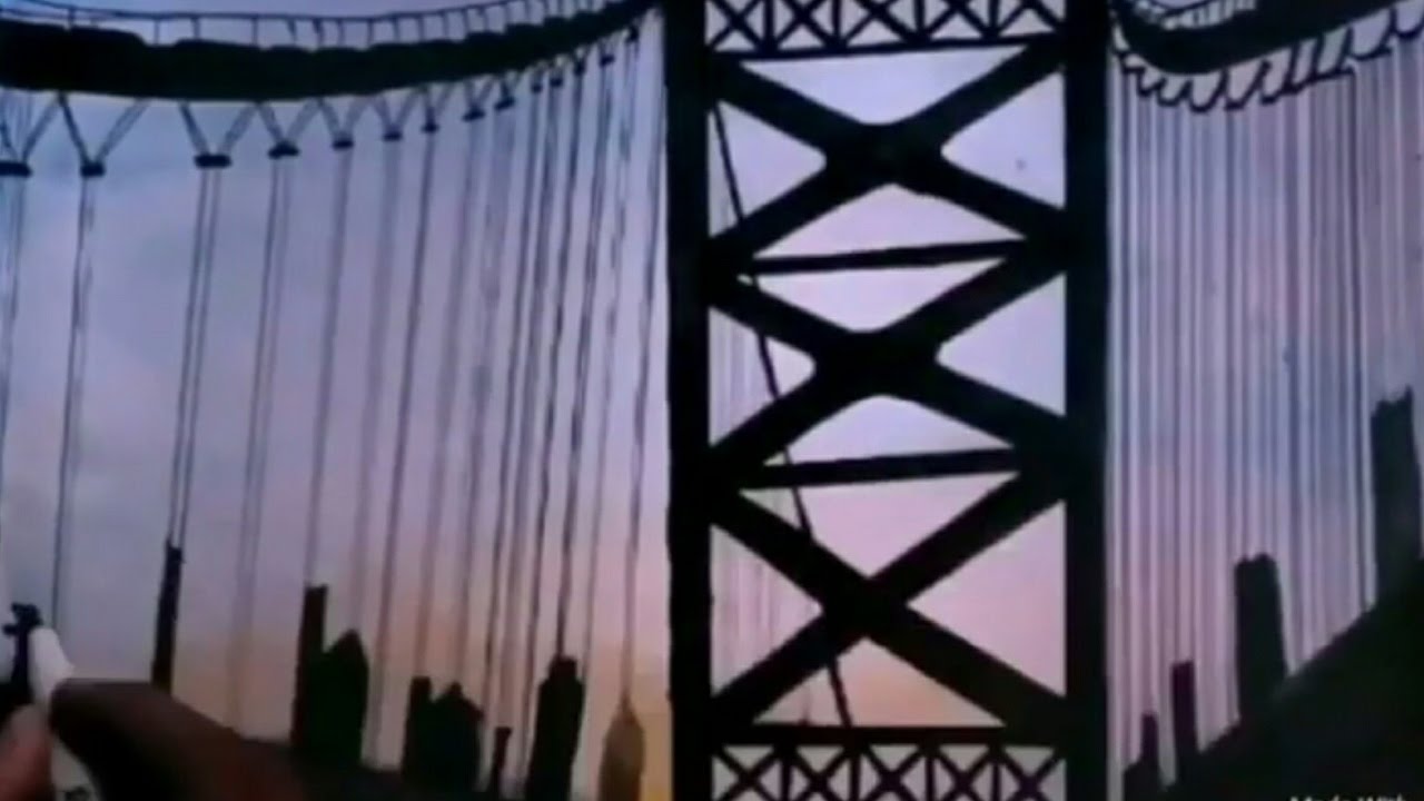 How to draw beautiful Benjamin Franklin BRIDGE.. - YouTube