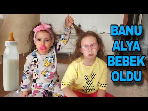 BANU ALYA RUYASİNDA ASEL MİRA GİBİ BEBEK OLDU !!  ماما جابت بيبي - جنى مقداد | طيور الجنة