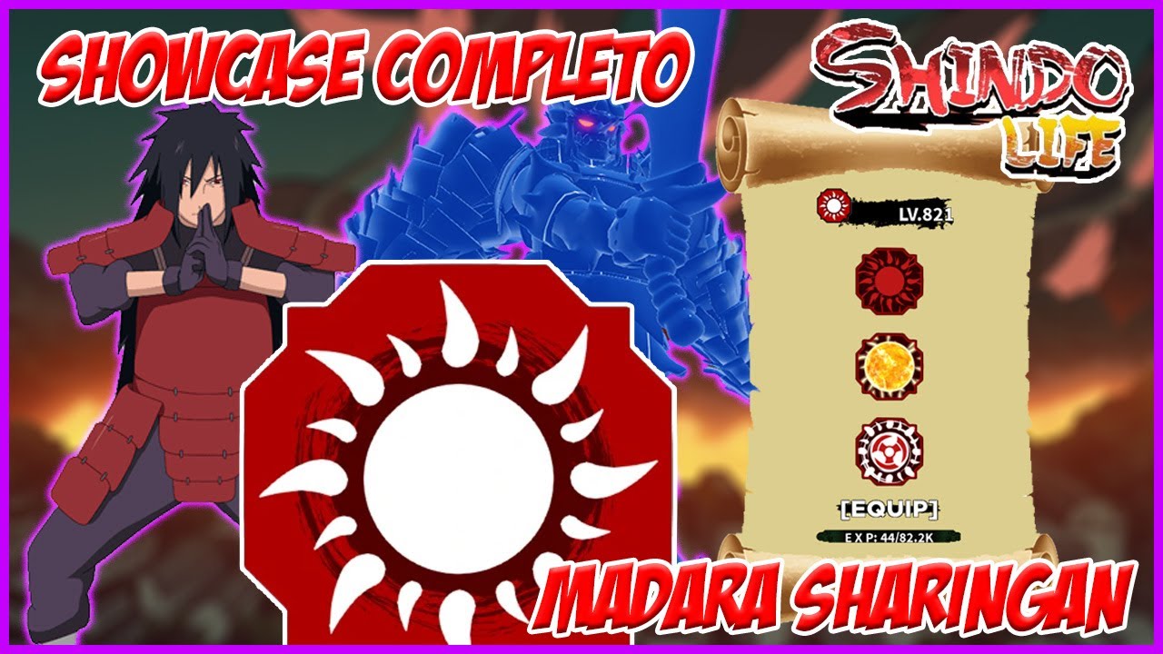 Showcase completo del sharingan de Madara(Shindai akuma) - Shindo Life ...