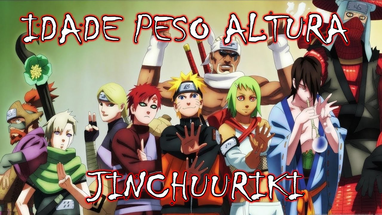 IDADE PESO E ALTURA DOS JINCHUURIKI ( #BARONEX ) - YouTube