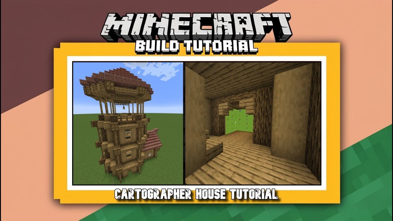 Minecraft House Tutorial | How to make a Cartographer House in ...