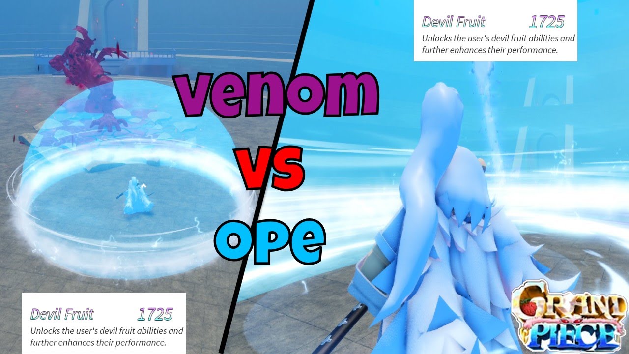 [GPO] MAX DAMAGE VENOM VS MAX DAMAGE OPE - YouTube