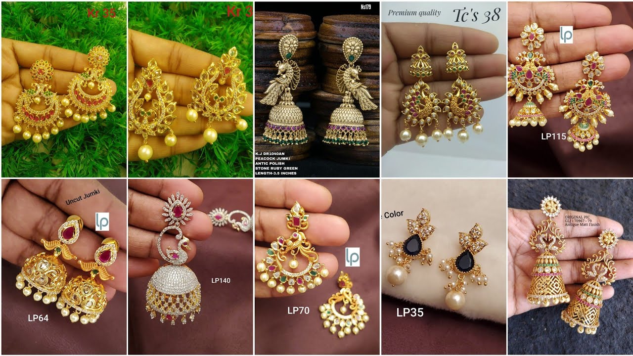 Most elegant earrings collection... Latest trend... All types of ...