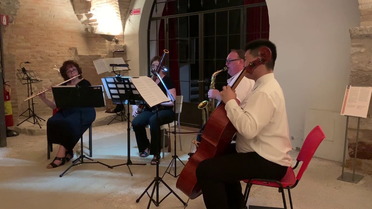 Joe Wolfe Quartet for flute, alto sax, bassoon and cello - YouTube