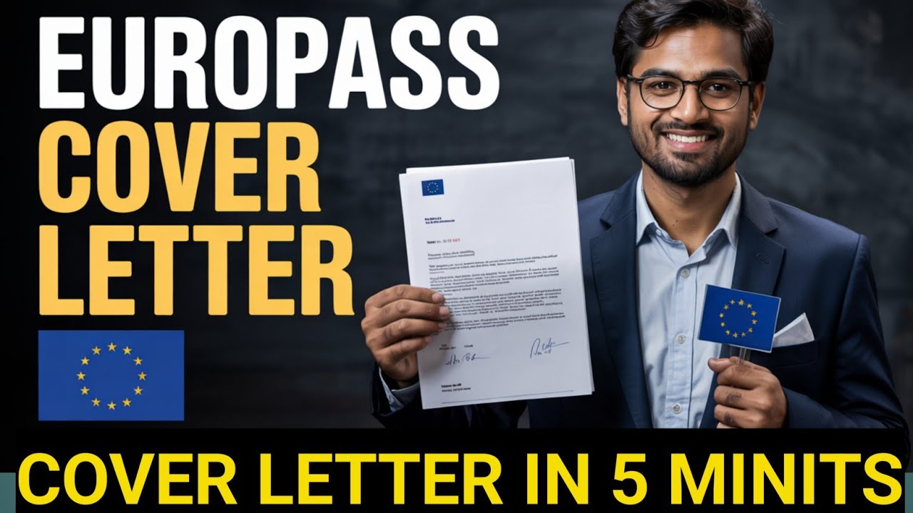 Europass Cover letter in 5 minits|How to make europass cover letter ...