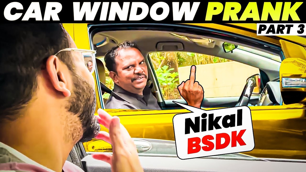 CAR WINDOW PRANK | PART 3 | CONFUSED REACTIONS - YouTube