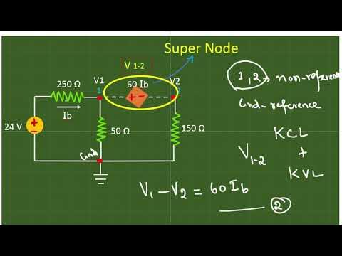 Nodal Analysis - Super Node -Problem 3.9 - Fundamentals of Electric ...