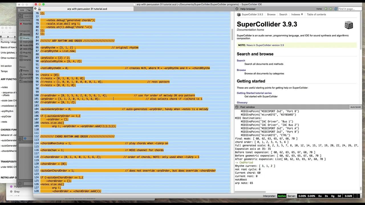 Schillinger Generative Music In Supercollider Tutorial Pt5 Rhythm Youtube