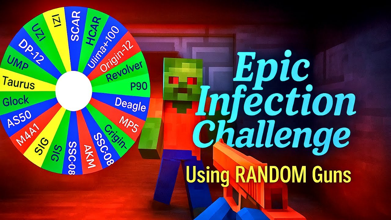 Can I Survive with RANDOM Guns in Minefun.io Infection Mode?! - YouTube