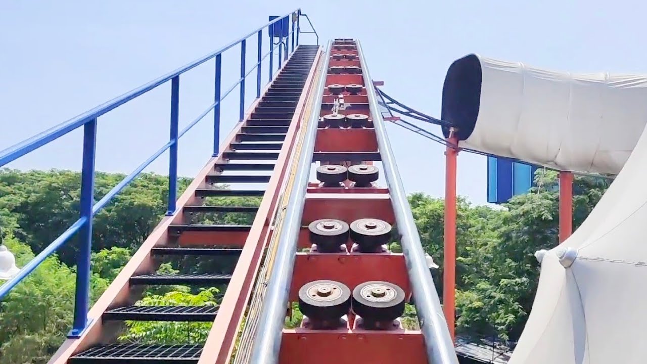 Dark Roller Coaster Atlantis Land Surabaya - YouTube