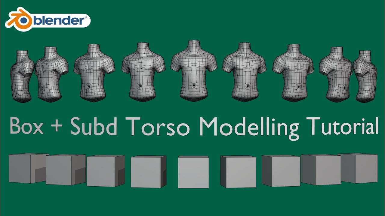 Blender Tutorial - Easy Torso 3d Modelling - YouTube
