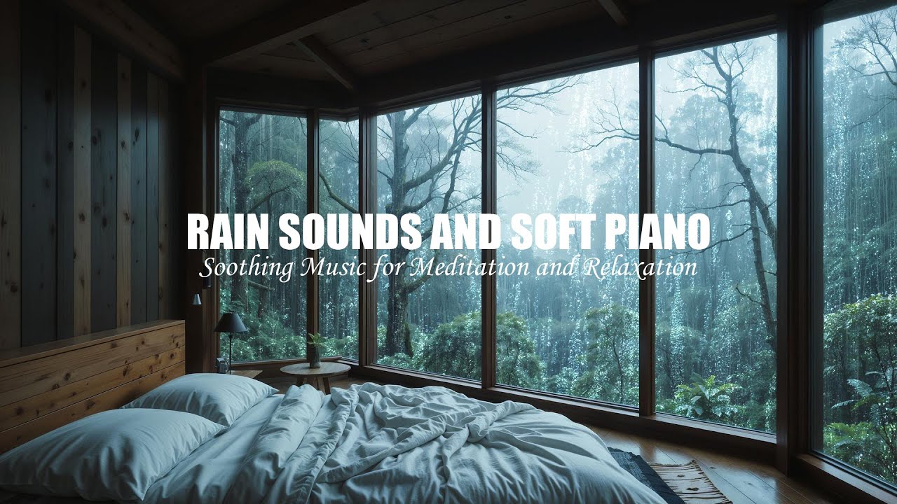 Peaceful Piano & Soft Rain - Relaxing Sleep Music, Meditation and Focus ...