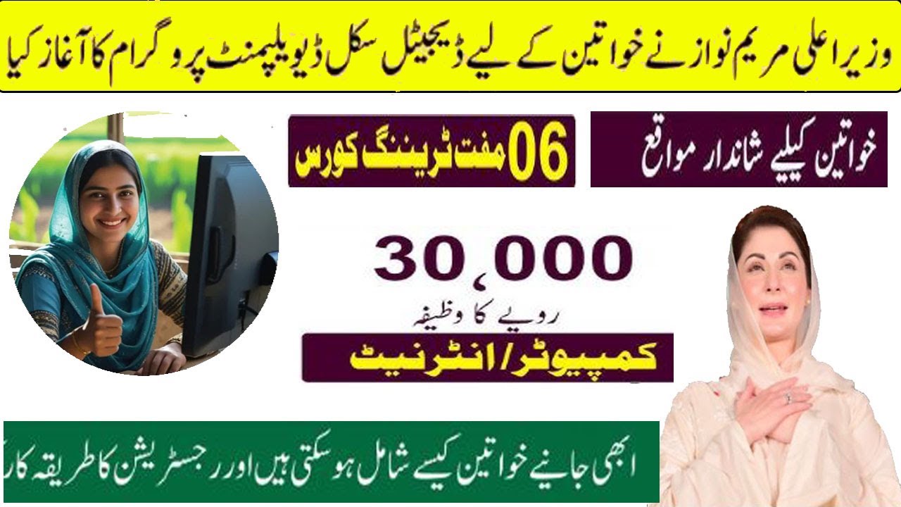 CM Punjab Digital Skills Program 2025 for Rural Educated Woman PSDF ...