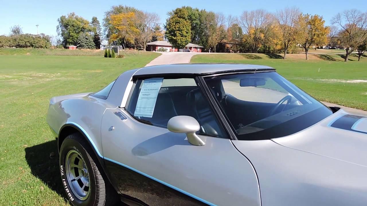 1981 chevy corvette silver for sale at www coyoteclassics com - YouTube