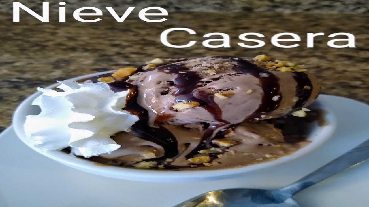 Receta Facil, Nieve De Chocolate, Suavecita Y Sin Maquina,# ...