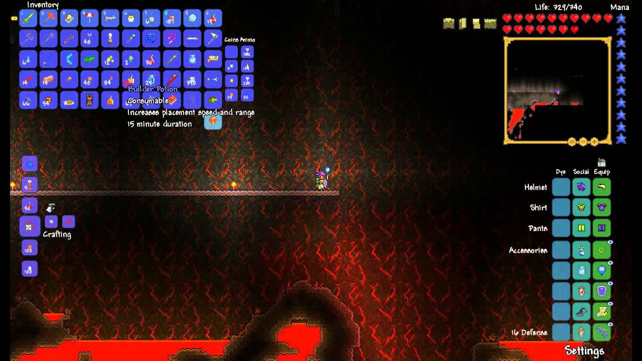 Terraria 1.2.4.1 episodul 15- Completing Wof arena - YouTube