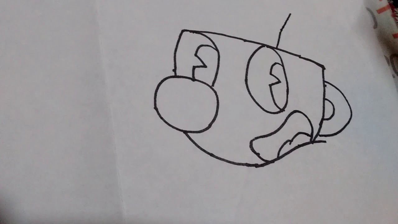 Cómo dibujar a mugman /how to draw mugman - YouTube