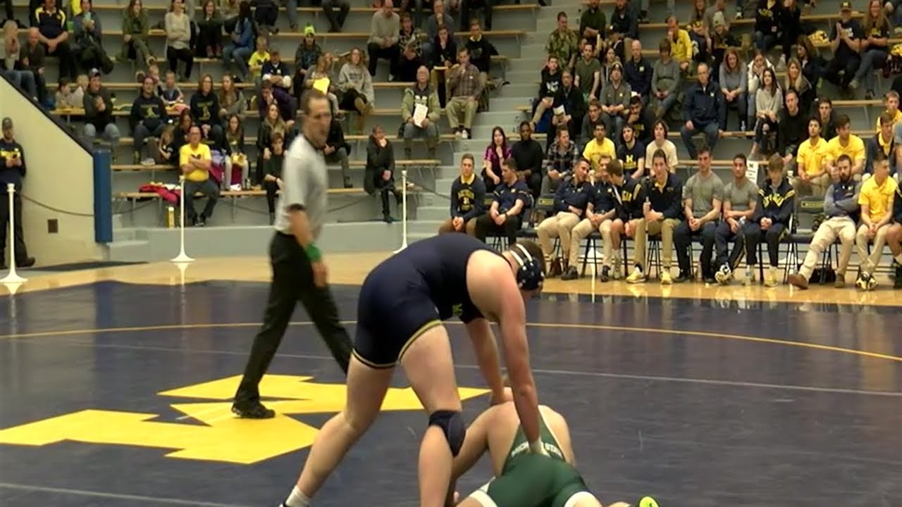 Big Ten Wrestling: Heavyweight: Michigan State's Christian Rebottaro vs ...