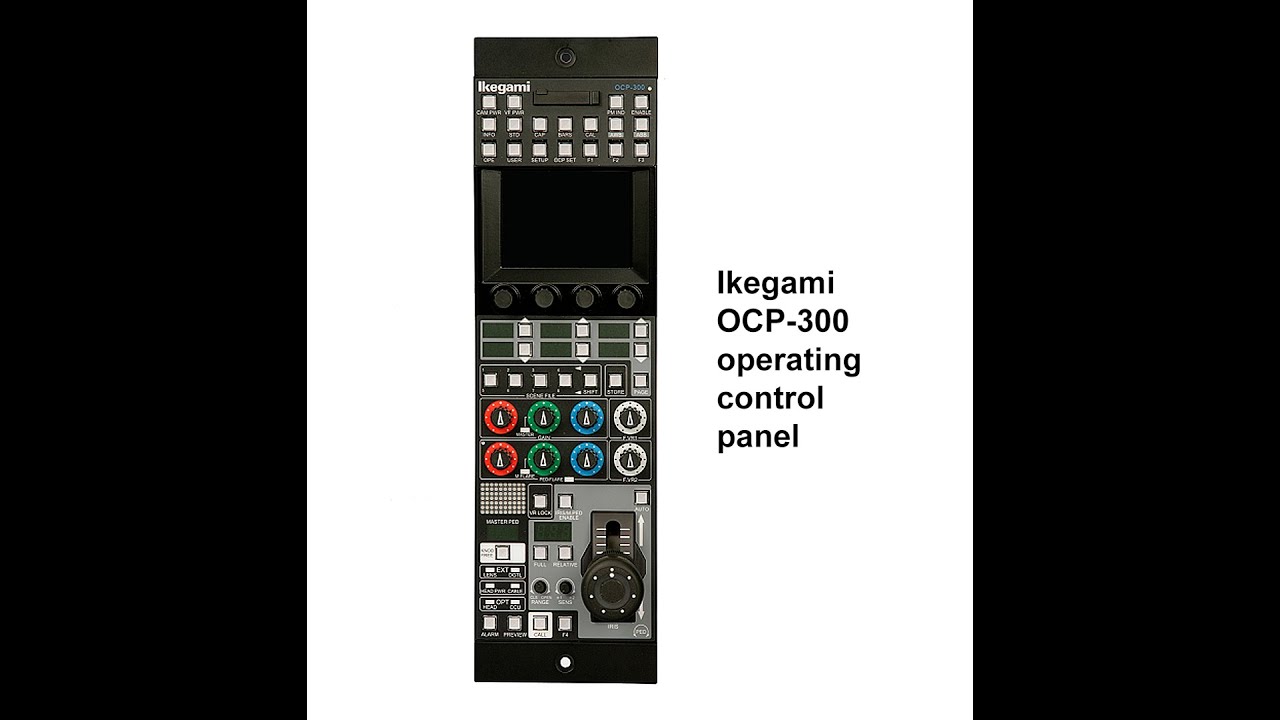 Ikegami OCP-300 Camera Control Panel - Basic Operations - YouTube
